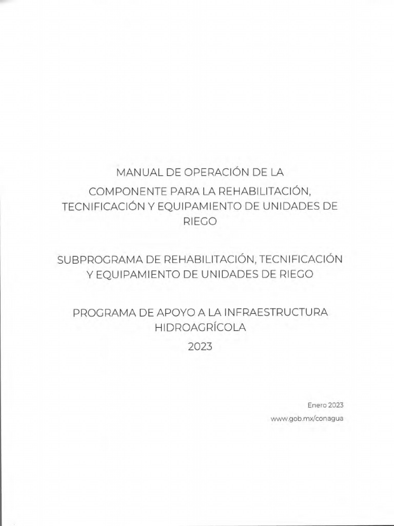 Manual de Operaci N Rteur 2023 | PDF