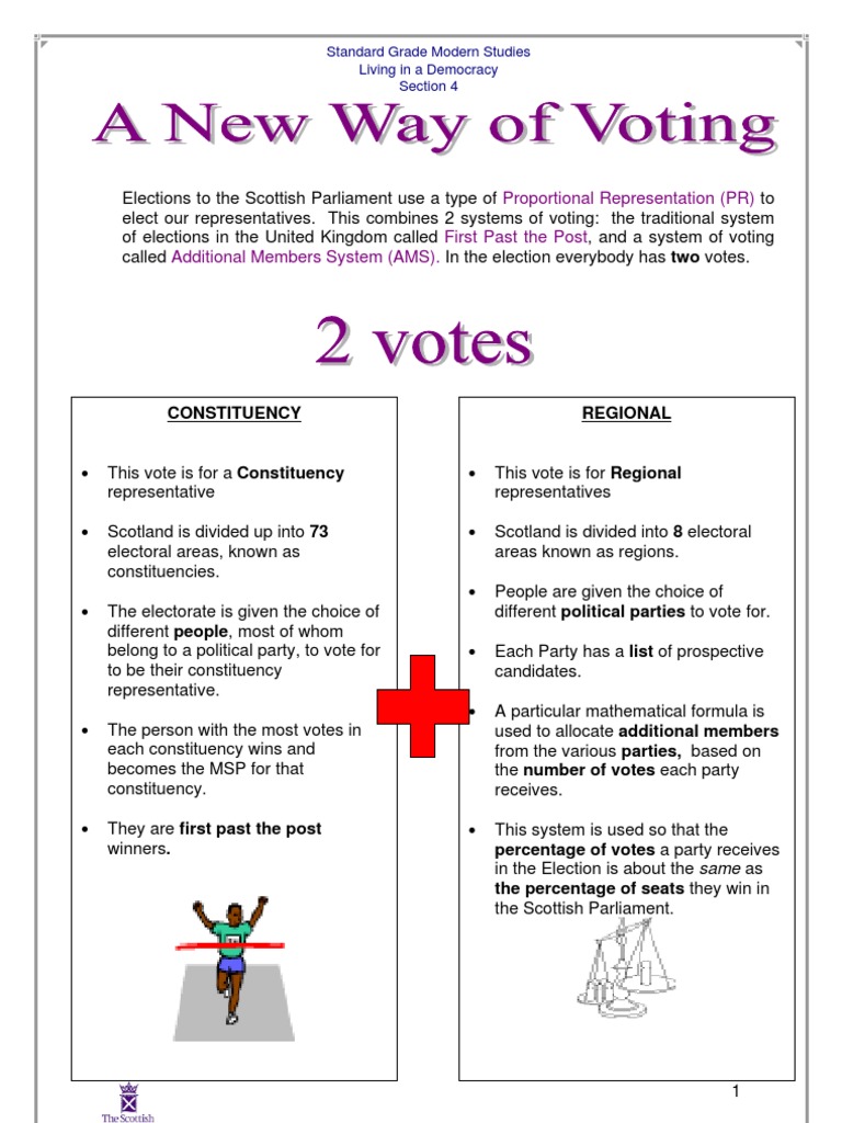 Prop Rep | PDF | Scotland | Voting