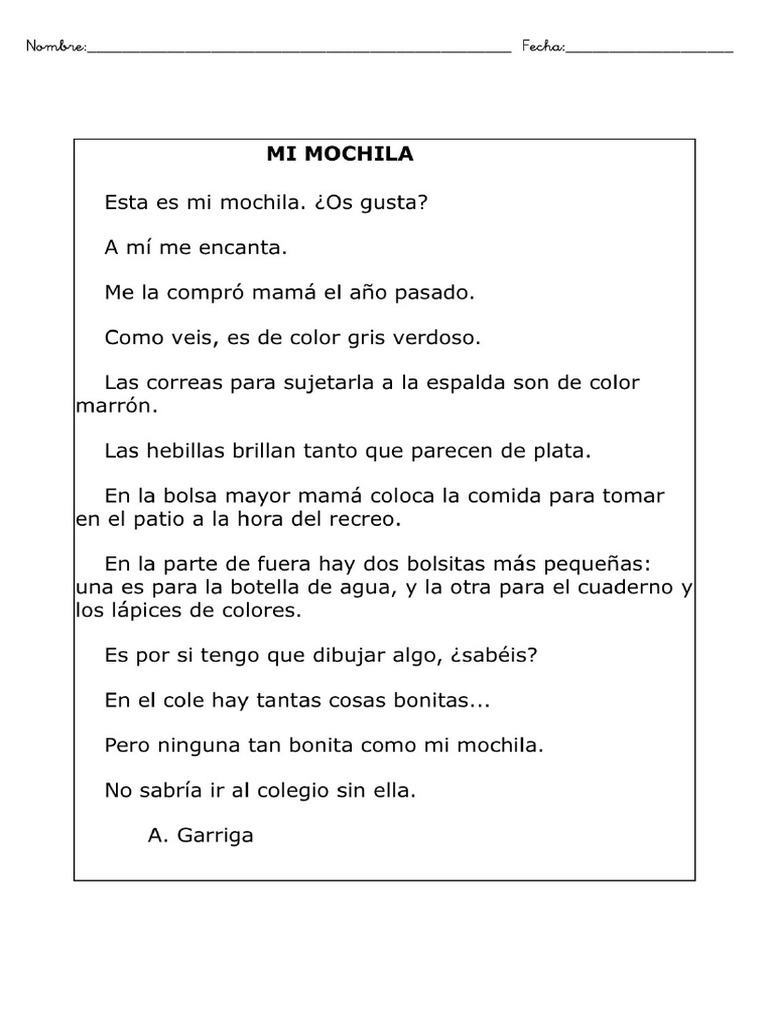 Actividades De Comprensión Lectora Pdf