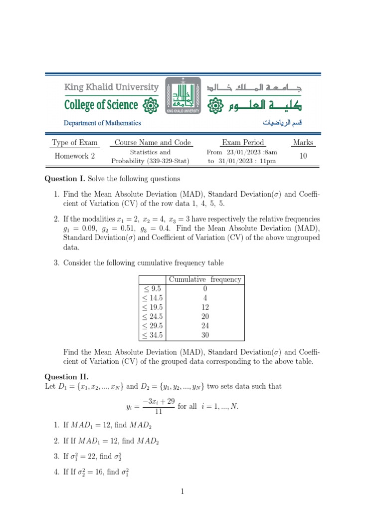 442HW Ii Stat | Download Free PDF | Statistical Inference | Multivariate Statistics