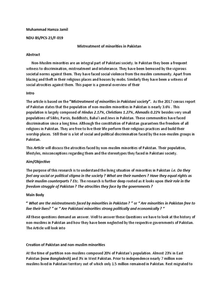 Socio Culture Research Paper | PDF | Pakistan | Pakistan Movement