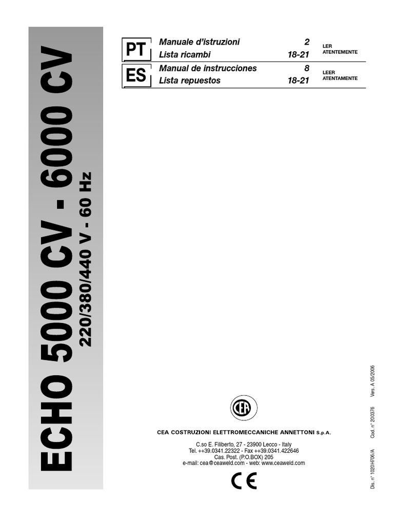 Echo 4000 - 5000 - 6000 CV | PDF