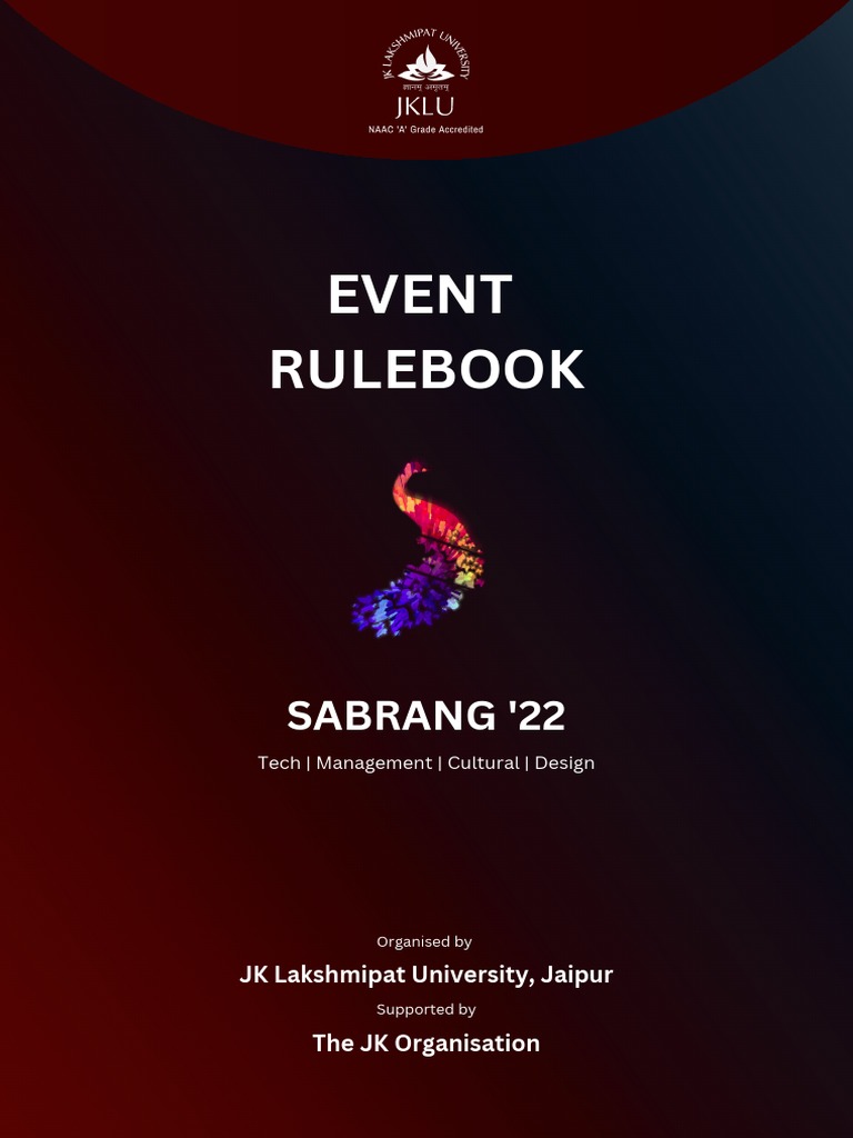 Sabrang' 22 Final Rulebook | PDF