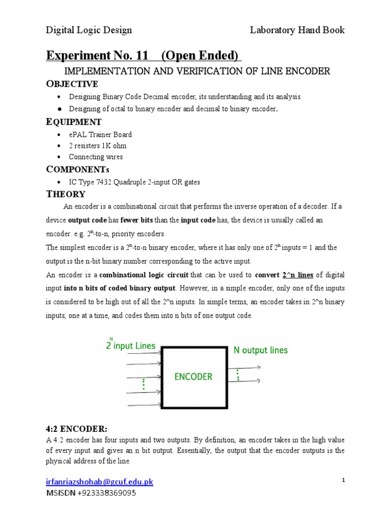 Digital Logic Design Exp. No. 11 | PDF | Logic Gate | Bit