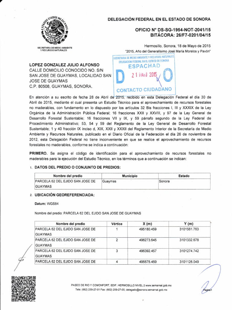 Autorizacion SEMARNAT | PDF