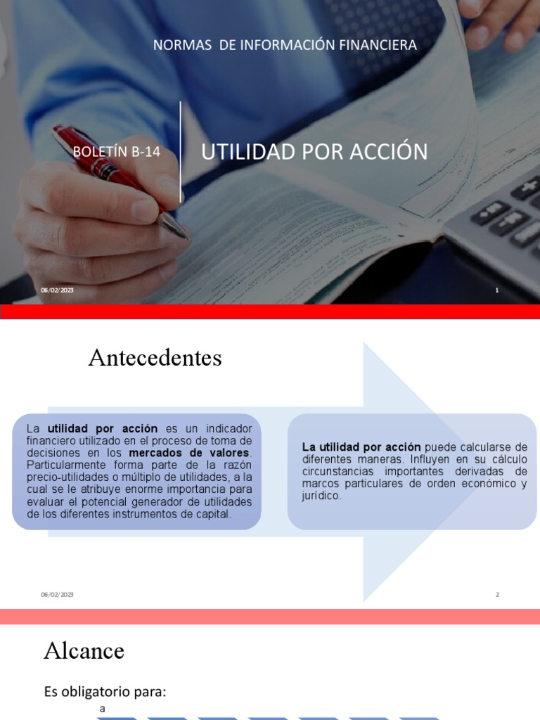 NIF B-14 Utilidad Por Acción OK | PDF | Compartir (Finanzas) | Opción ...