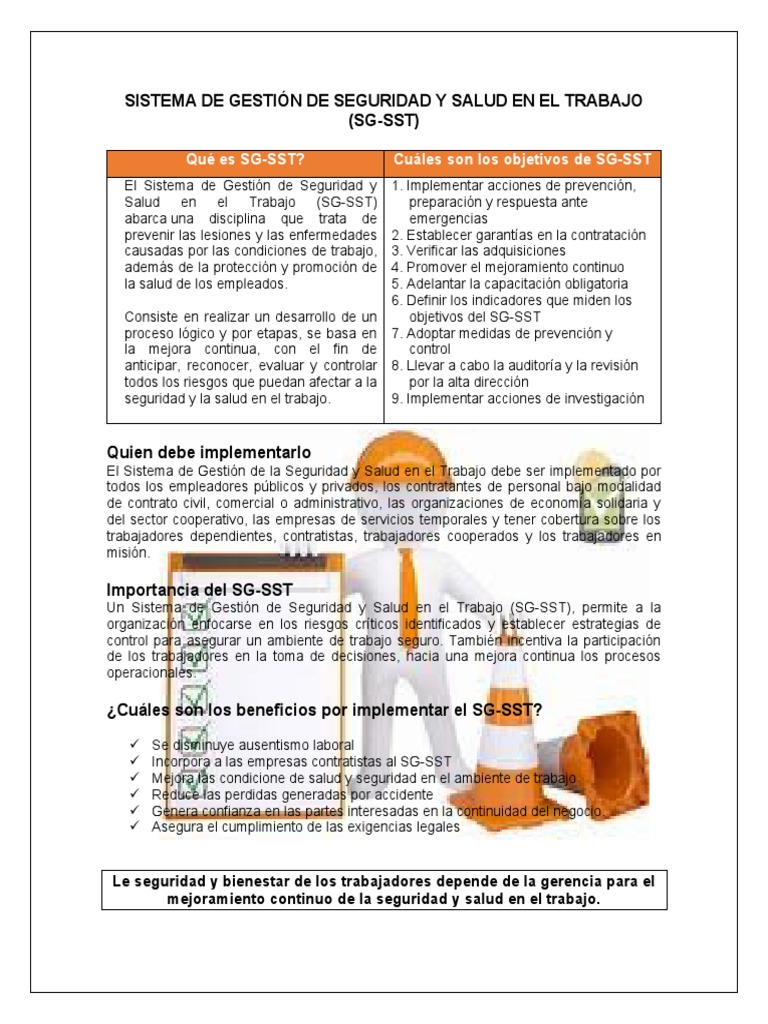 Folleto SG SST | PDF