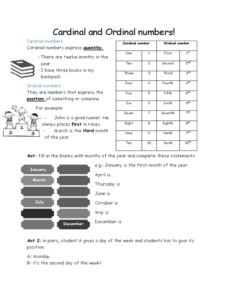 Ordinal Number and Object Pronoun | PDF | Subject (Grammar) | Object ...