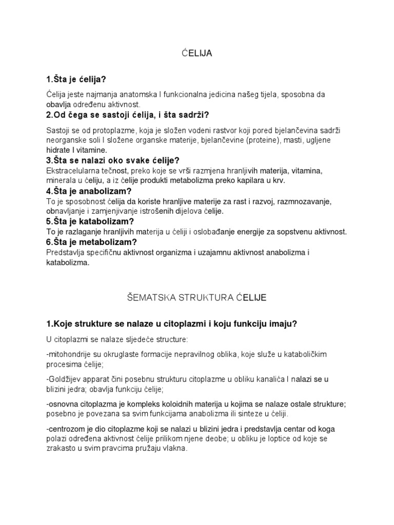 Fiziologija 2 | PDF
