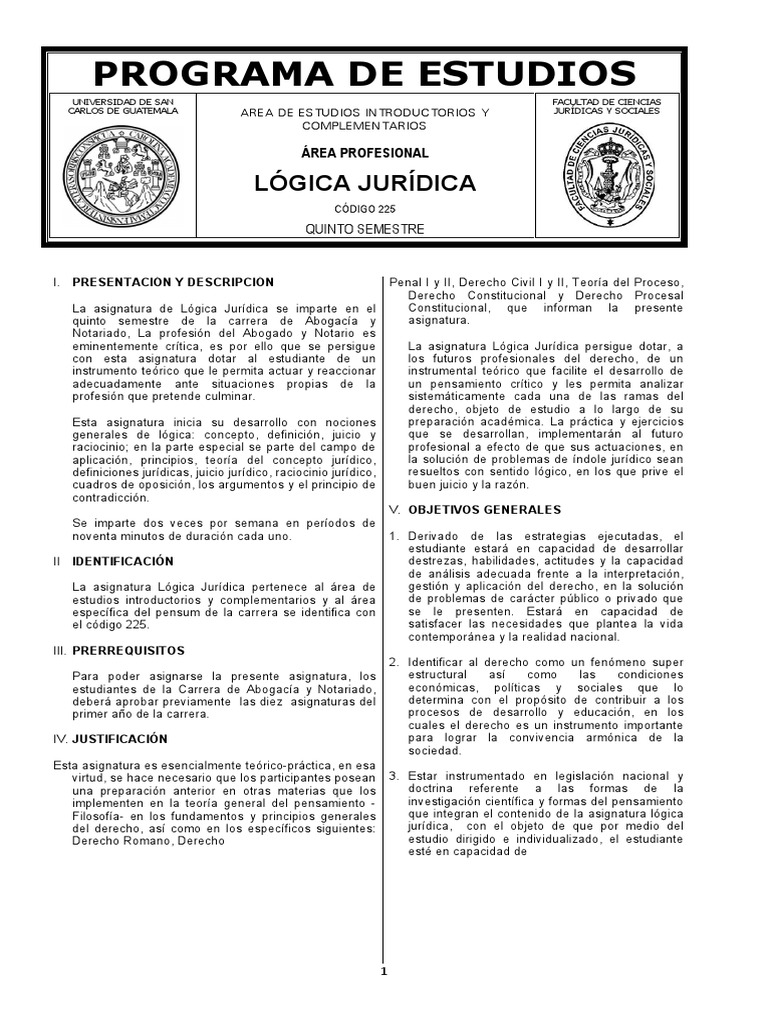 Programa de Estudio | PDF | Razón | Pensamiento