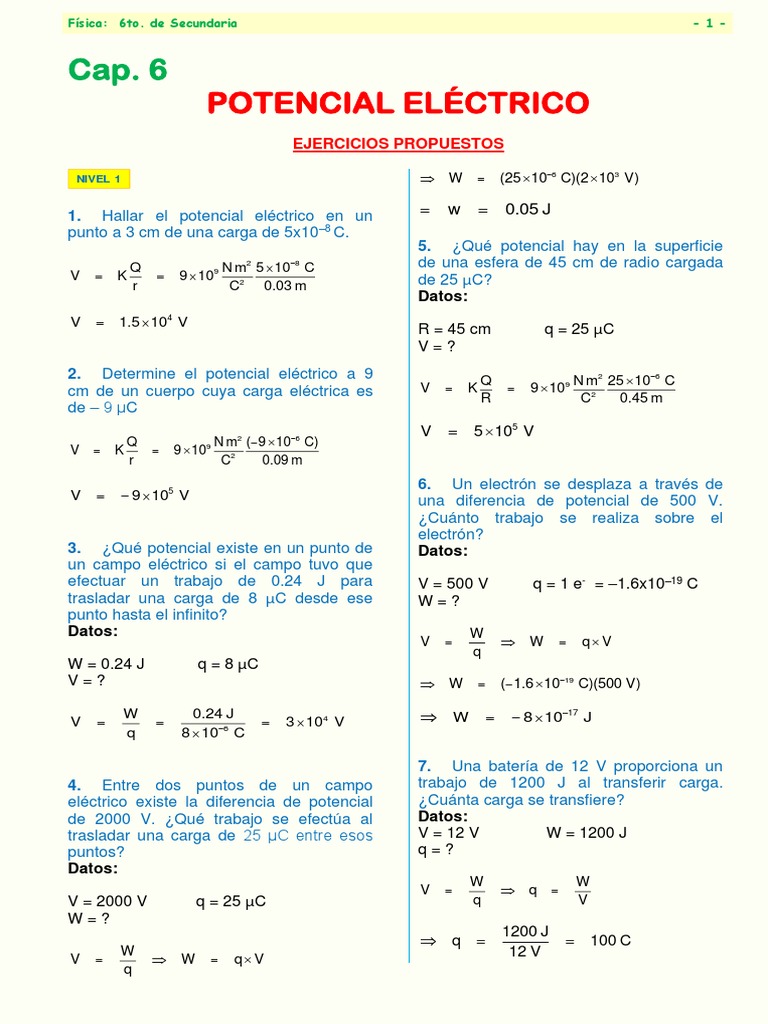 Potencial El Ctrico - PDF Filename Utf-8''6. - Potencial ElÉctrico ...