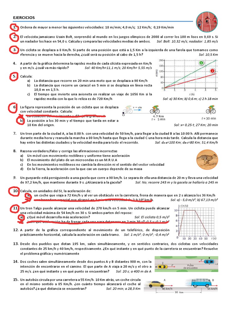 FyQ Mru | PDF | Aceleración | Velocidad