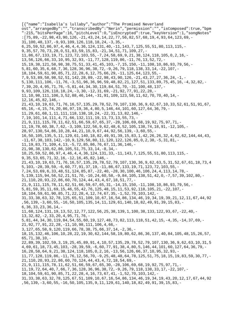 Isabella's Lullaby-1 | PDF