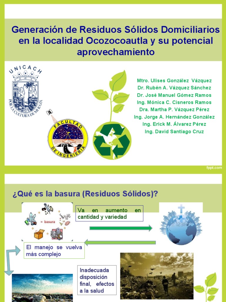 Ponencia RSD | PDF | Residuos | Residuos sólidos urbanos