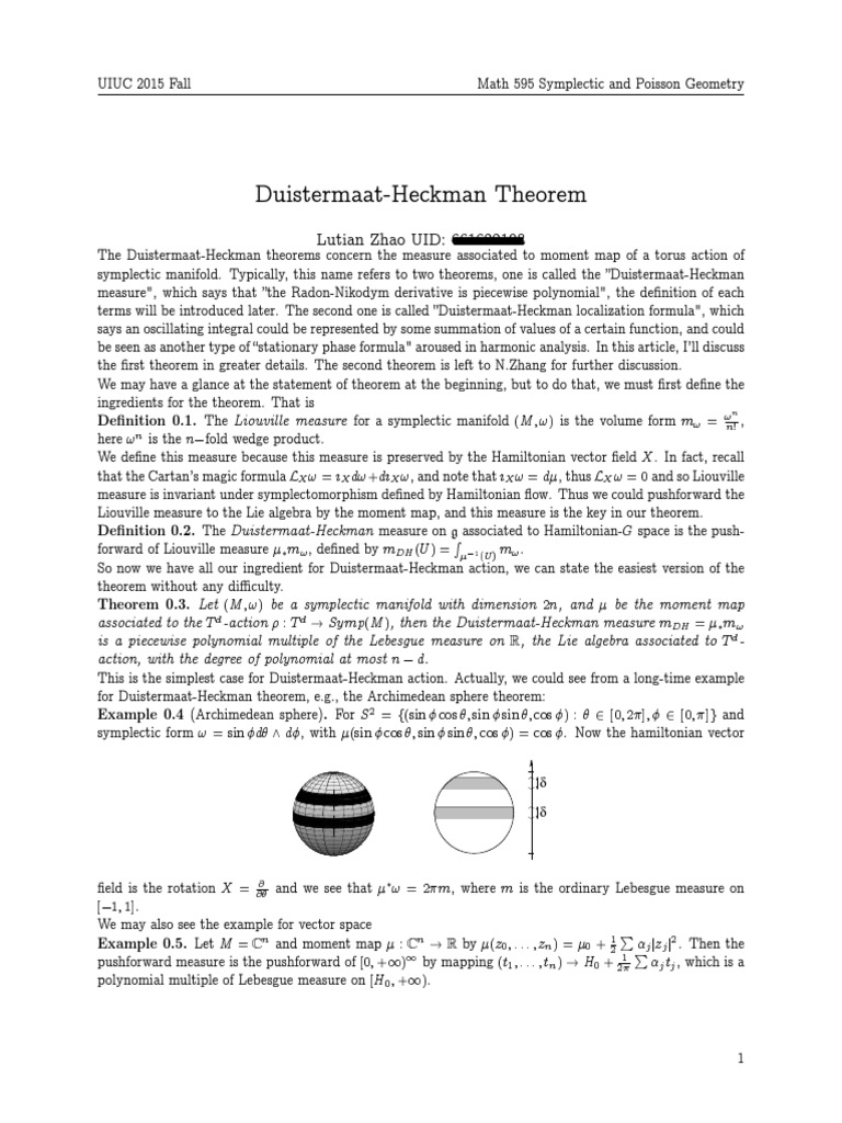 Lutian Zhao | PDF | Differential Form | Manifold