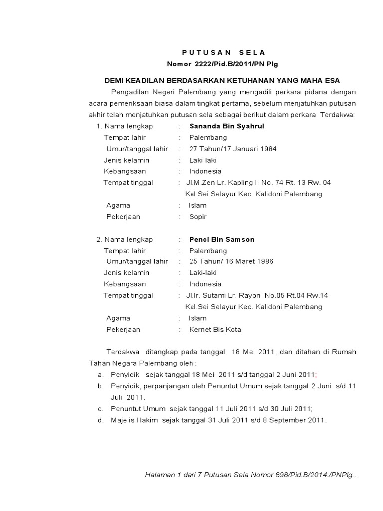 2 Putusan Sela | PDF