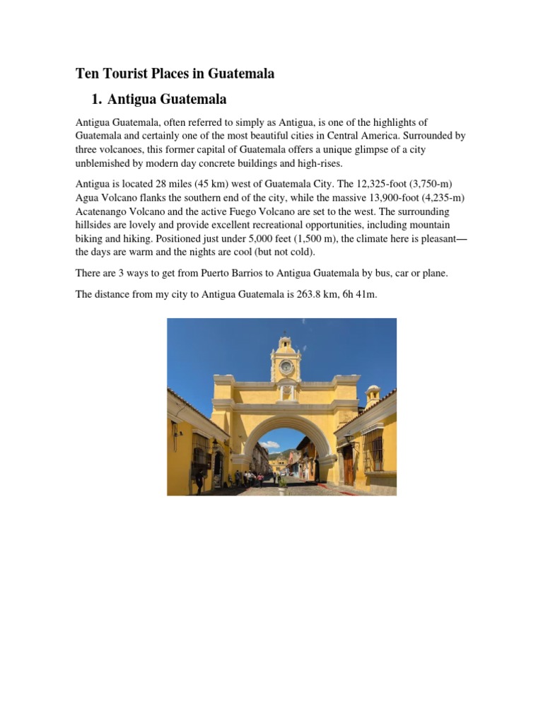 Top 10 Tourist Destinations in Guatemala | PDF | Petén Department ...
