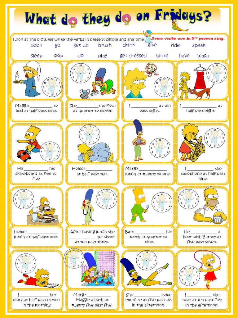 Present Simple Affirmative - Practice | PDF