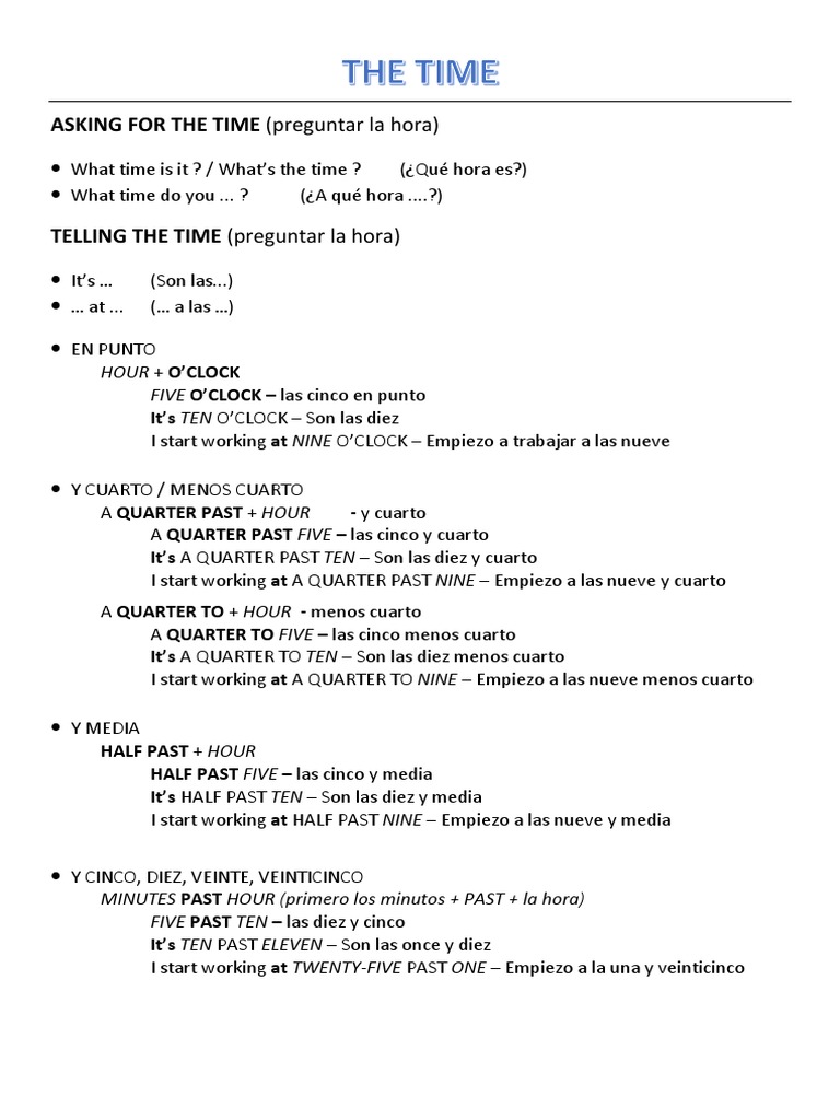 The Time Grammar Pdf