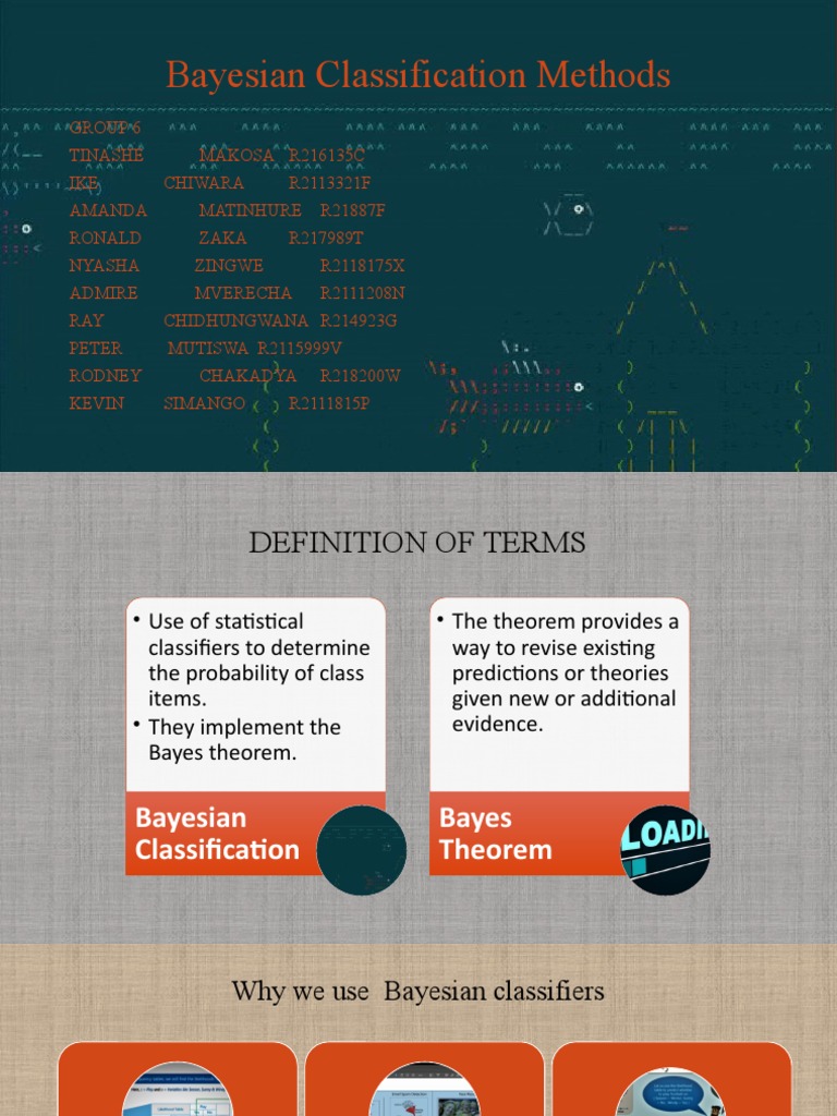 Bayesian Classification Methods Group 6 1 Pdf Statistical Classification Bayesian Inference