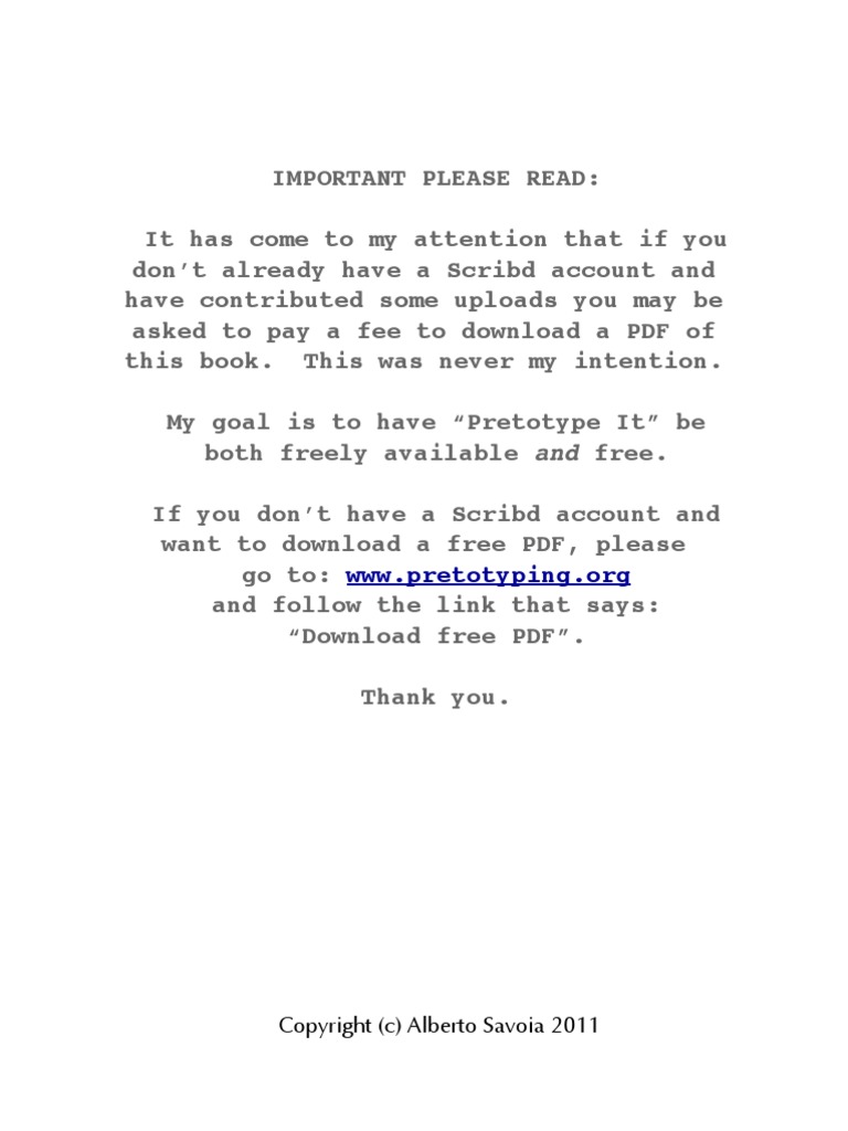 Pretotype It (Second Pretotype Edition) | PDF | Speech Recognition ...