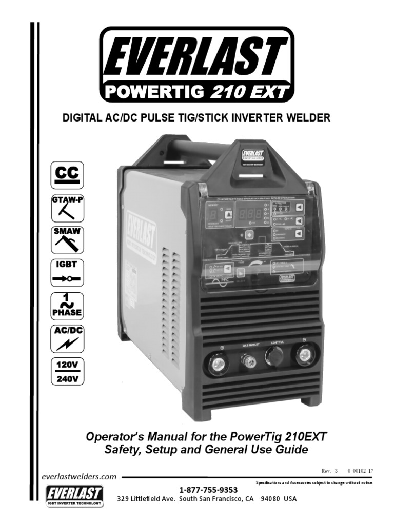 Everlast: Powertig | PDF | Welding | Construction