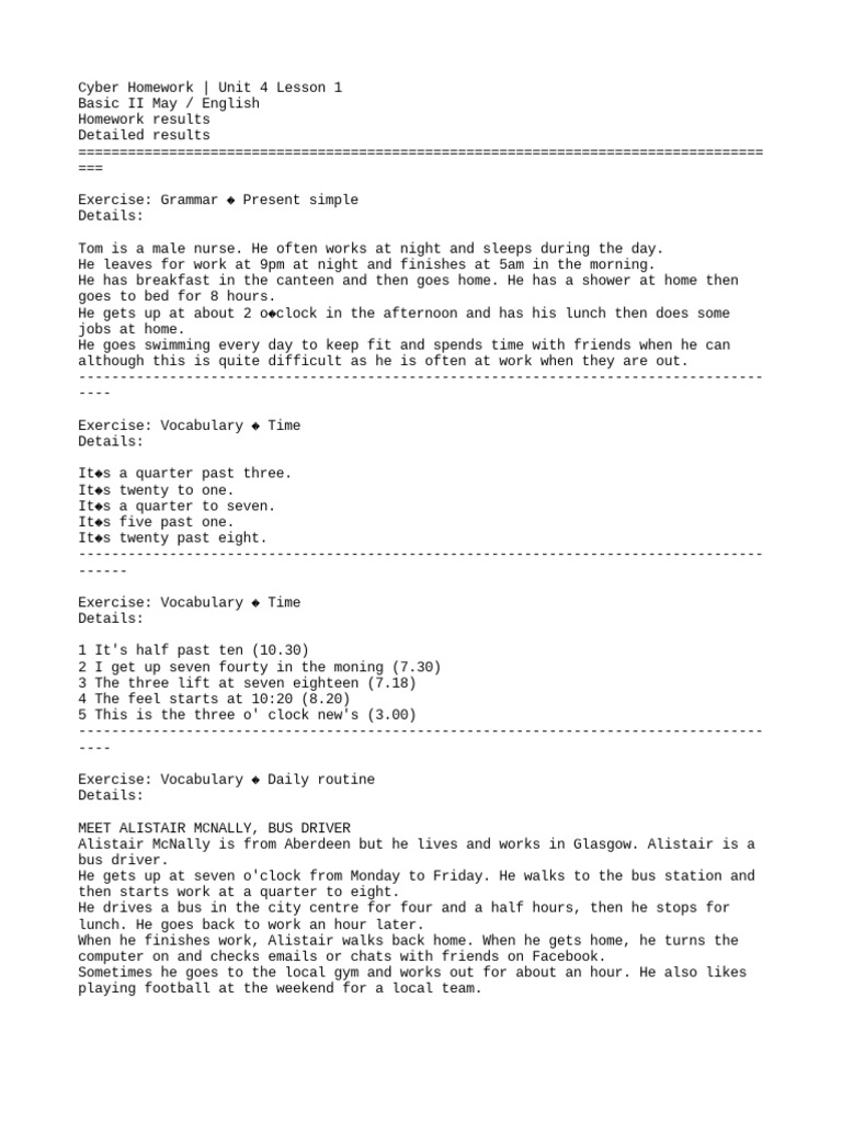 Unit4 - Lesson 1 | PDF