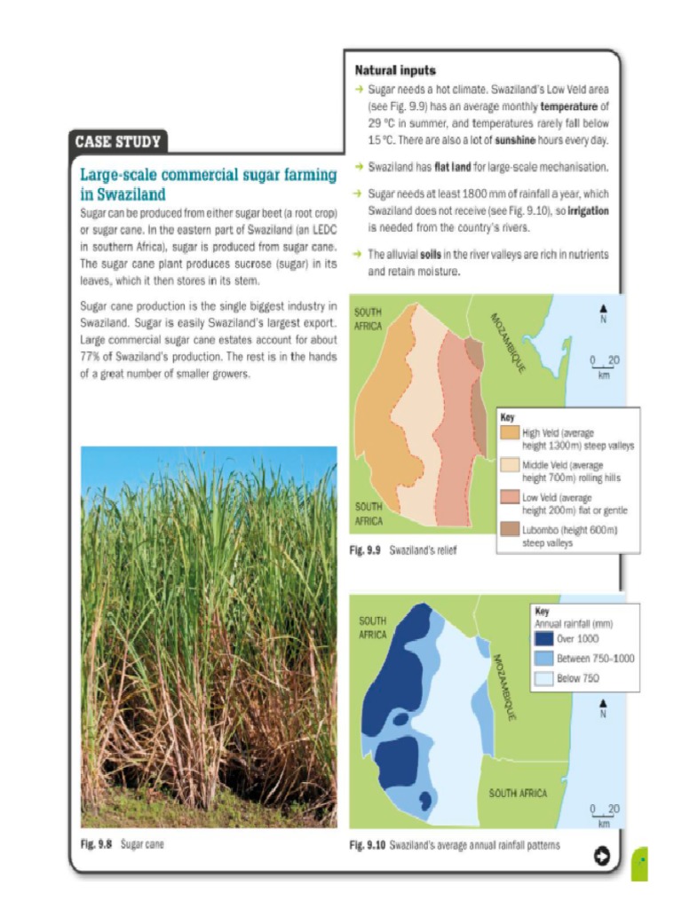 Large Scale Commercial Farming in Swaziland | PDF