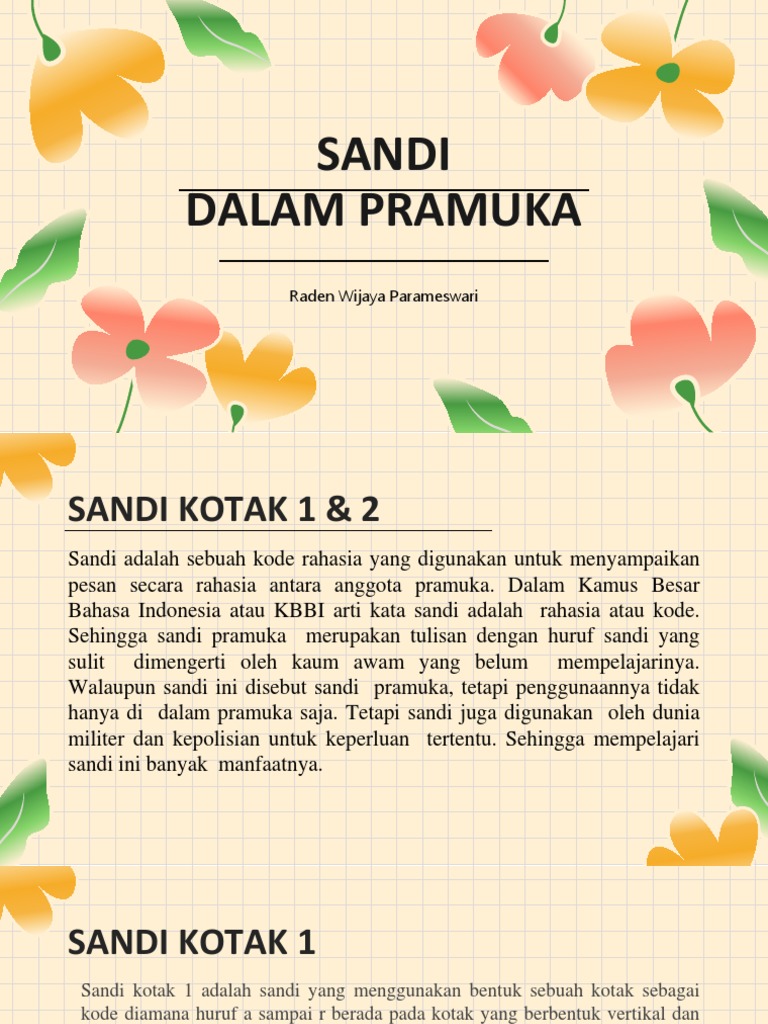 Kode Rahasia Pramuka | PDF