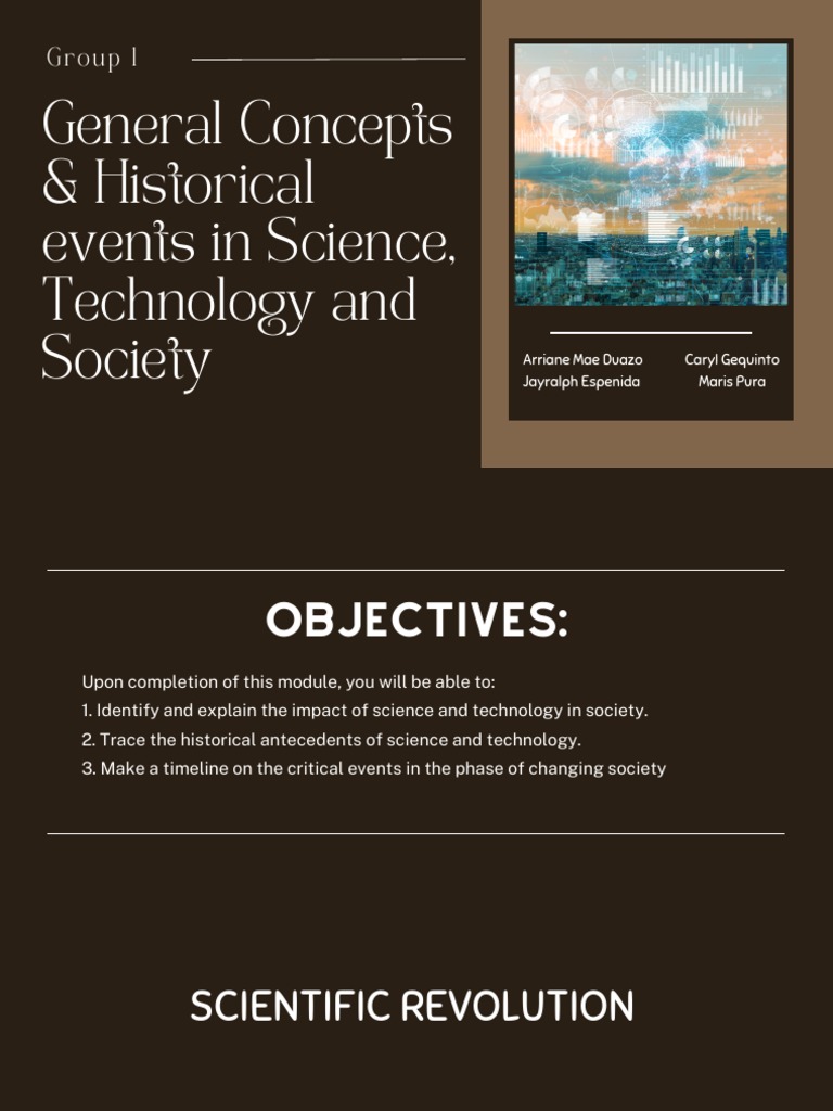 Group 1 General Concepts and Historical Events in STS | PDF | Science ...