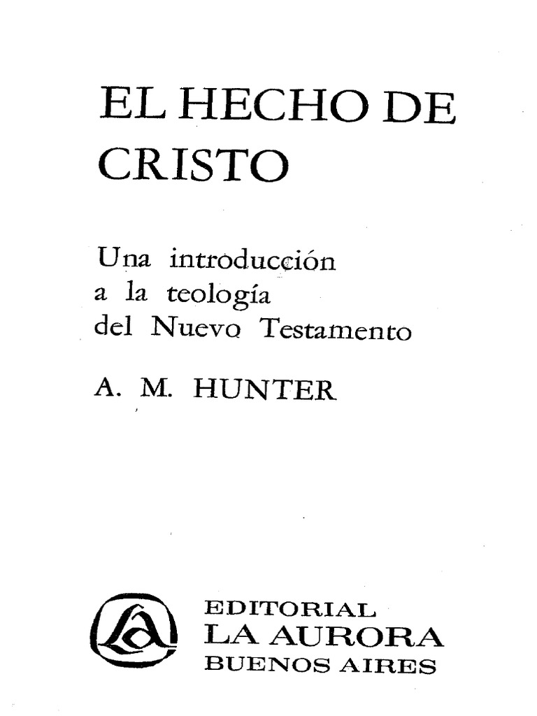 HUNTER - El Hecho de Cristo. | PDF