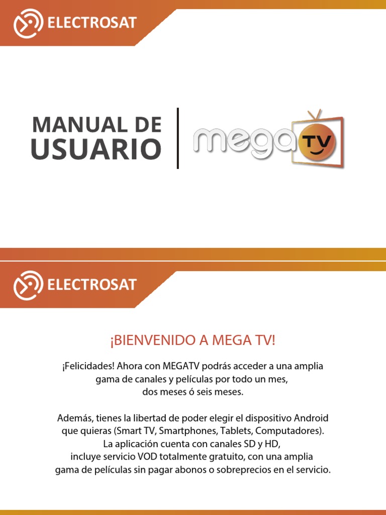 Manual Mega TV | PDF | Contraseña | Software