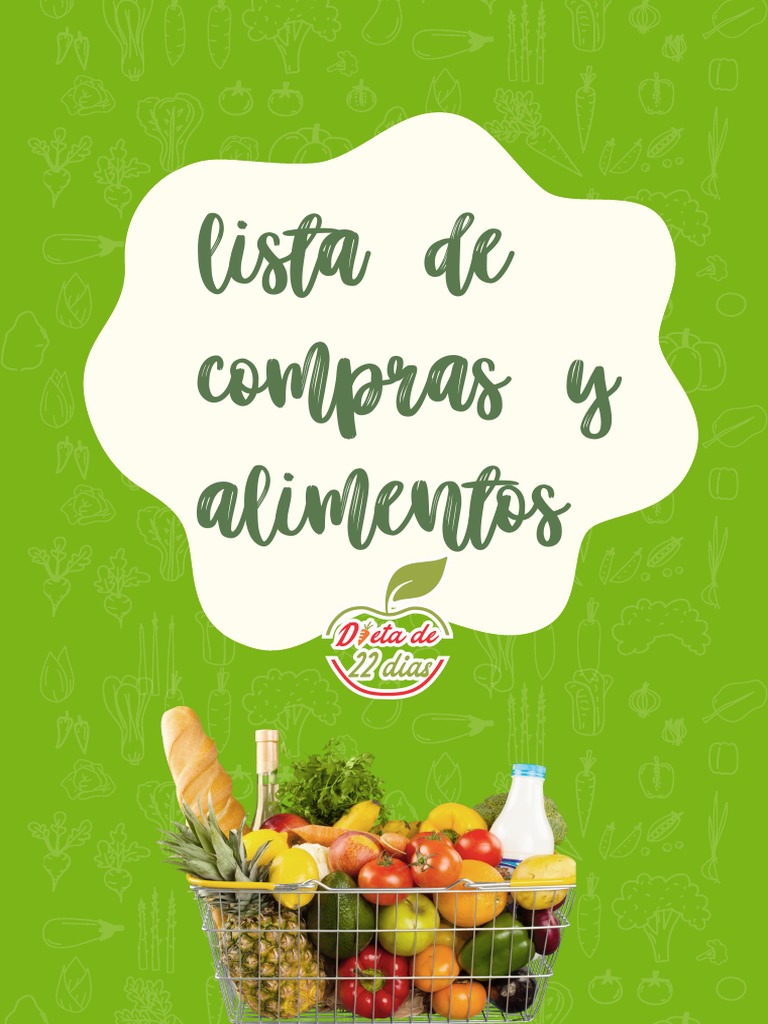 Lista de Compras y Alimentos D22 | PDF | Alimentos | Vegetales