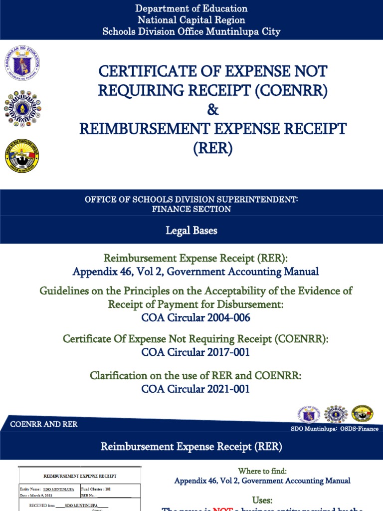Coenrr and Rer | Download Free PDF | Payments | Receipt