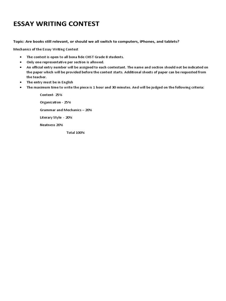 Essay Writing Mechanics | PDF