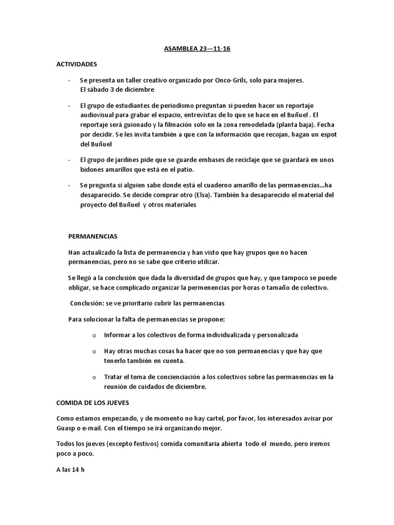 Acta 2016-11-23 | PDF