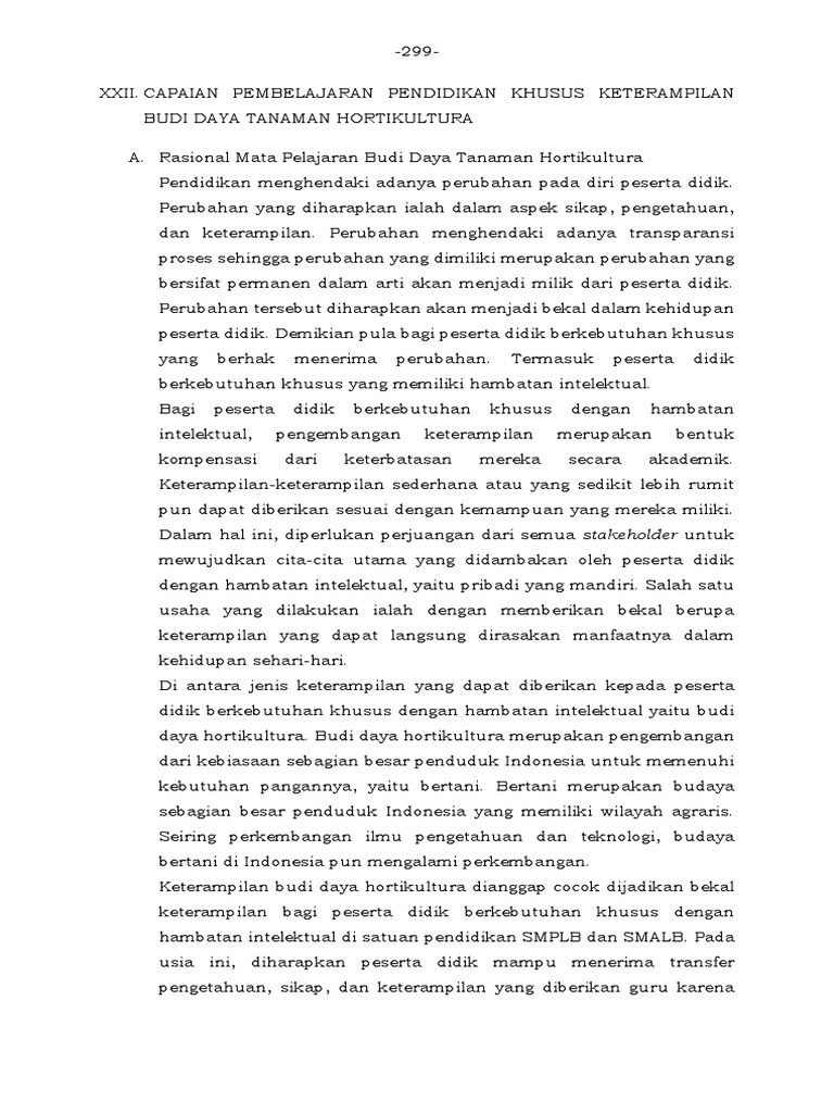 CP SLB Keterampilan Budi Daya Tanaman Hortikultura | PDF