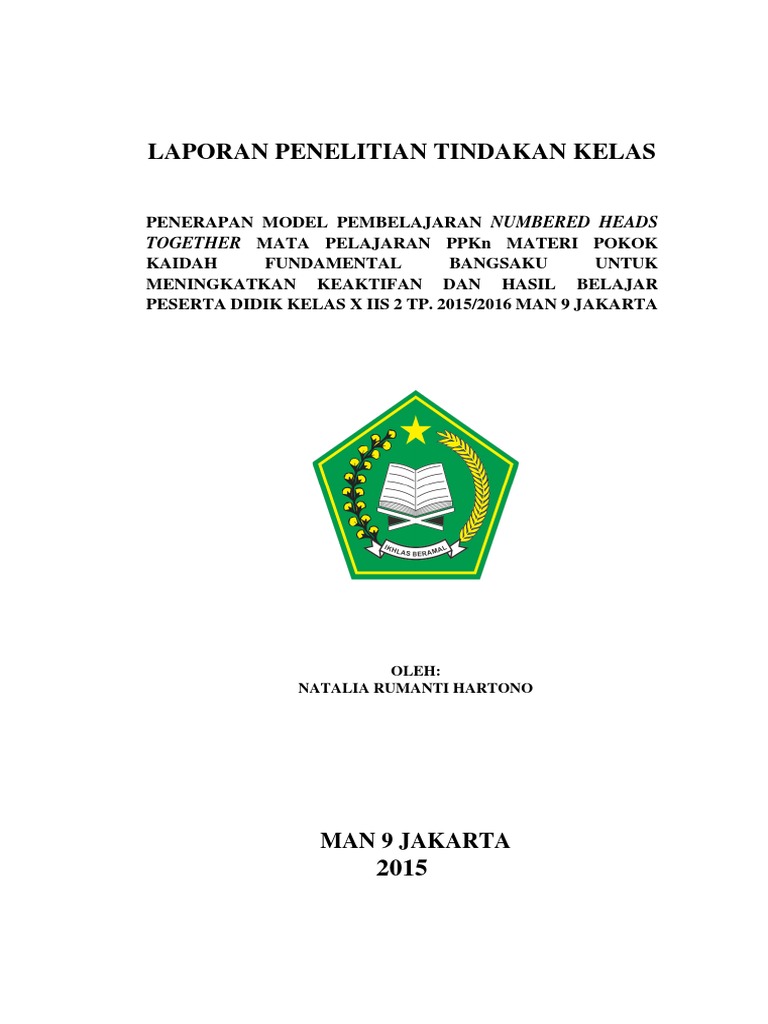 Contoh Laporan PTK Lengkap | PDF