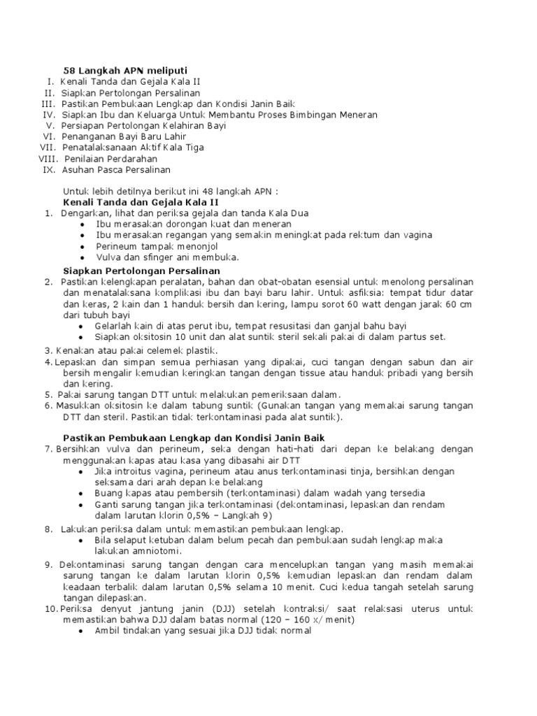 58 Langkah APN | PDF