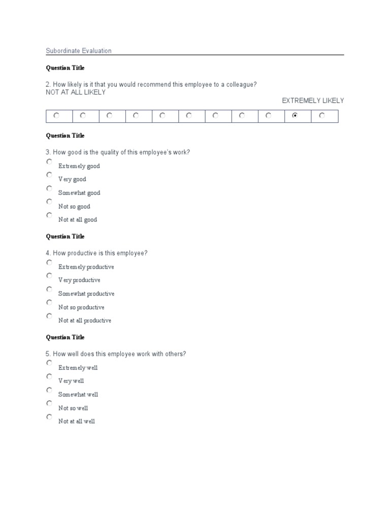 Employee Evaluation Form - Under 40 Characters | PDF