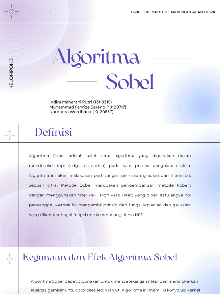 Kel. 3 Grafik Citra - Algoritma Sobel | PDF