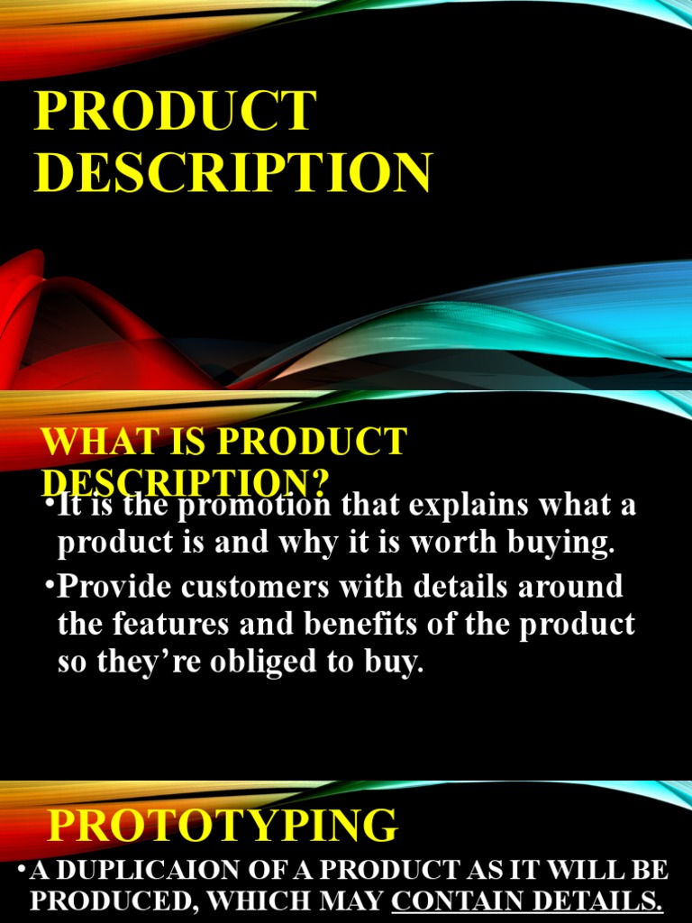Product Description | PDF | Product (Business) | Supply Chain