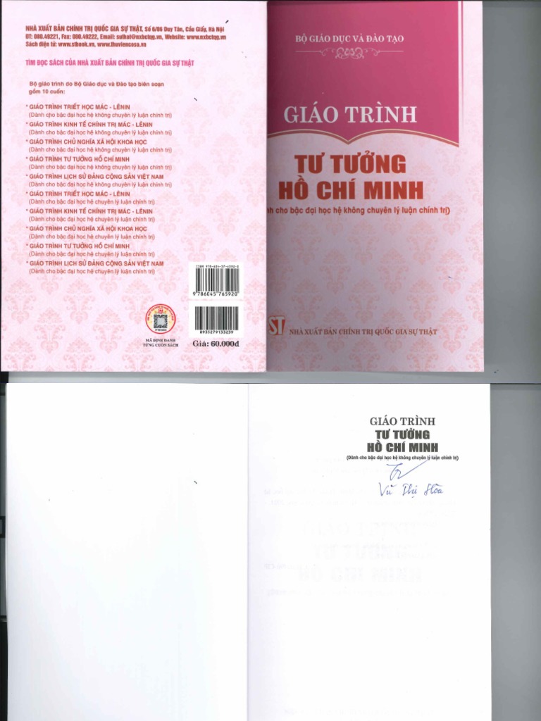 9-2021 Scan Giáo Trình TTHCM | PDF