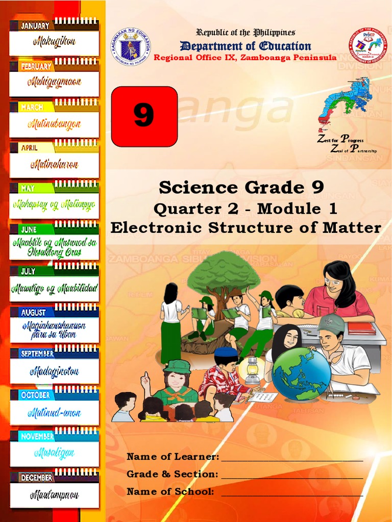 Science9 Q2 Module 1 1 | PDF | Atomic Orbital | Atoms