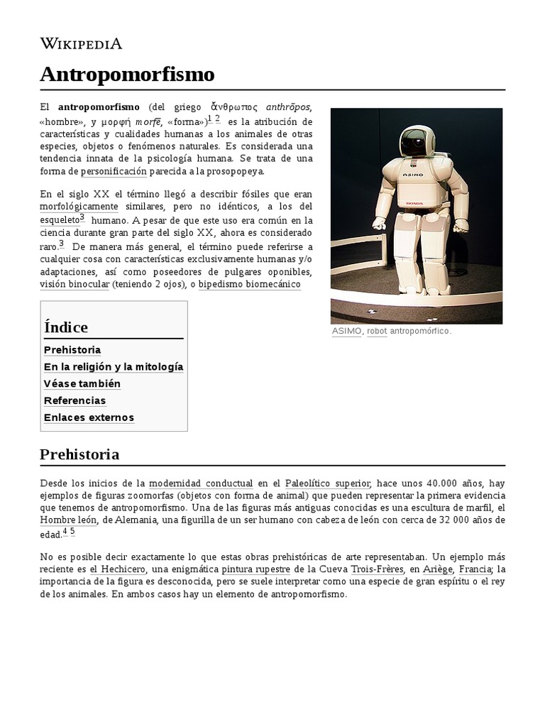 Antropomorfismo | PDF | Antropomorfismo