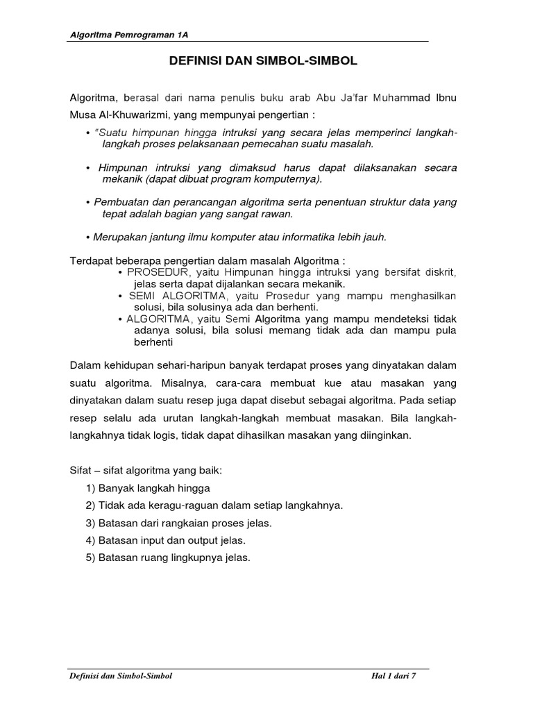 Definisi & Simbol Flowchart | PDF