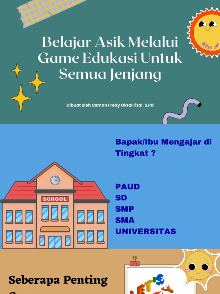 Belajar Asyik Dengan Game Edukasi | PDF