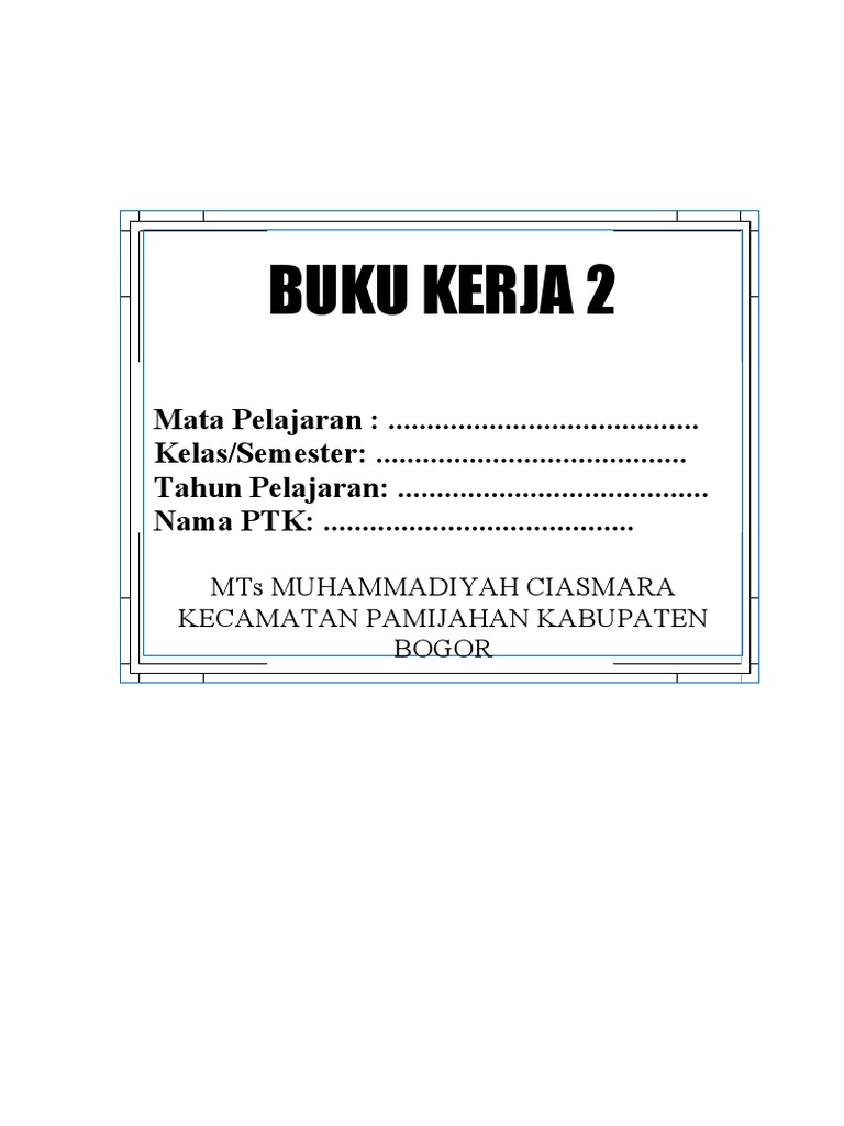 Kaper Buku Kerja - 2 | PDF