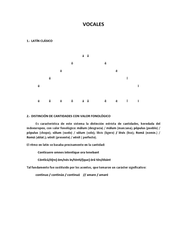 Vocales | PDF | latín | Europa