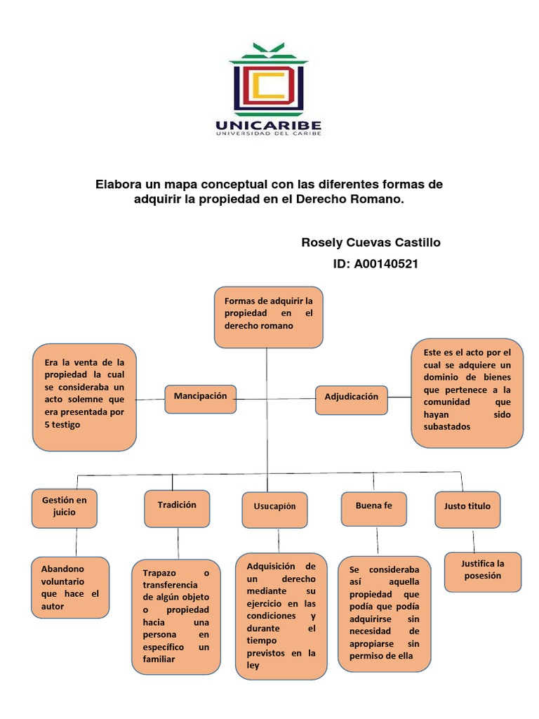 Elabora Un Mapa Conceptual Con Las Diferentes Formas de Adquirir La ...